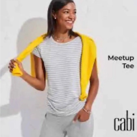 CAbi | Tops | Cabi Meetup Tee Large Nwot | Poshmark